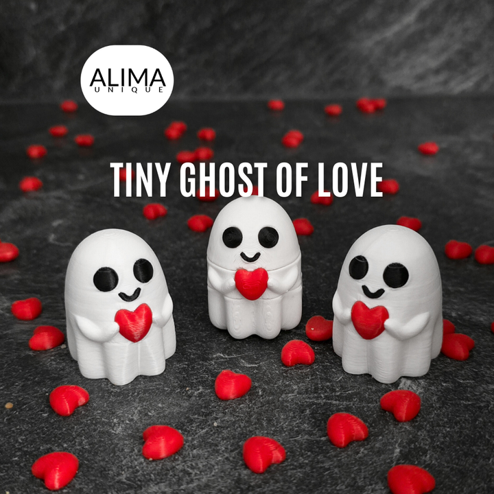 3D Printable Tiny Ghost of Love by ALIMA UNIQUE DESIGNS